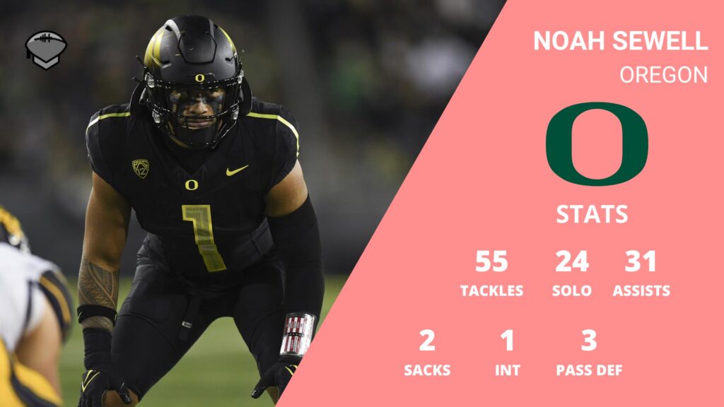 Noah Sewell, LB, Oregon (Junior) – TheTrickPlay