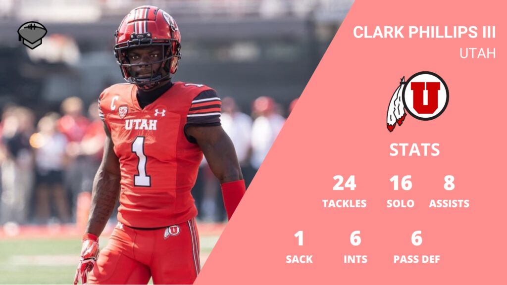 Clark Phillips III, CB, Utah (Junior) – TheTrickPlay