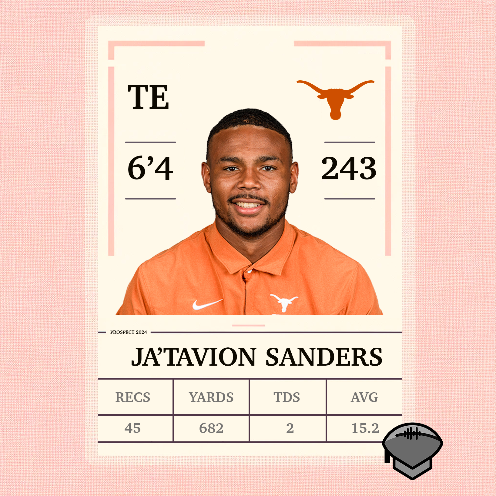 Ja’Tavion Sanders, TE, Texas (Junior) – TheTrickPlay