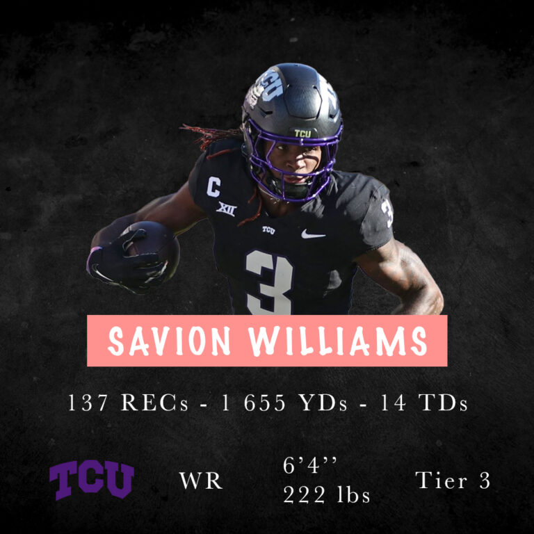 Savion Williams, WR, TCU (Senior) – TheTrickPlay